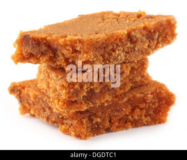 Indian Traditional Sweet Peanut Barfi, Ellu Mittai in a yellow plate on ...