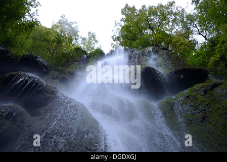 The waterfall in Autoire Stock Photo - Alamy