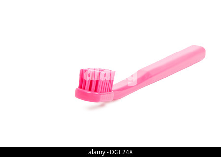 transparent toothbrush with toothpaste isolated on white Stock Photo ...