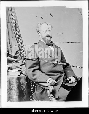 This portrait photograph of Roscoe Conkling, a prominent 19th-century ...