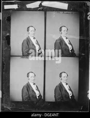 Vintage portrait of Thomas A Hendricks Stock Photo - Alamy