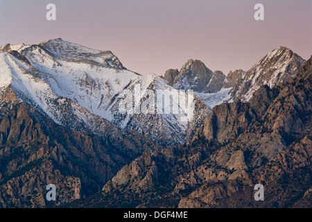 Eastern Sierra Mountain Range and high plains near Bishop California ...