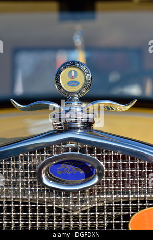 model T ford radiator temperature gauge Stock Photo - Alamy