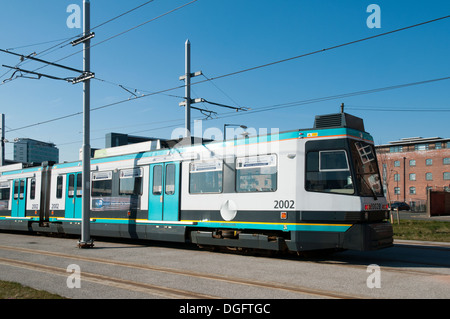 The older Firema T68 Metrolink tram near Piccadilly Station, Manchester ...