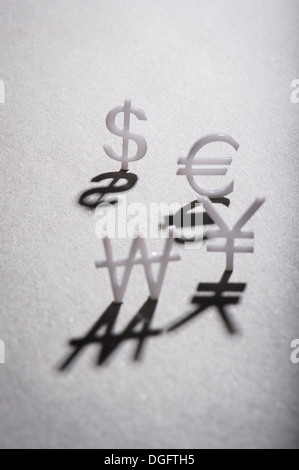 an image with several currency signs standing Stock Photo - Alamy