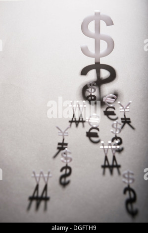 an image with several currency signs standing Stock Photo - Alamy