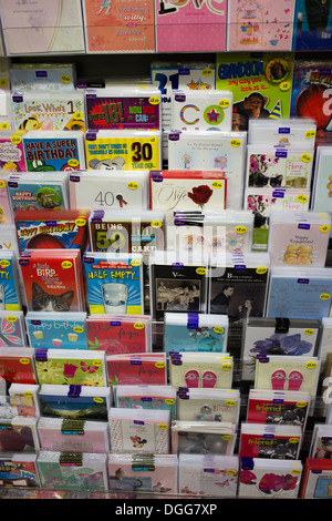 Shelves with greeting cards Stock Photo - Alamy