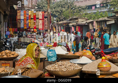 India. Varanasi. local market Stock Photo - Alamy