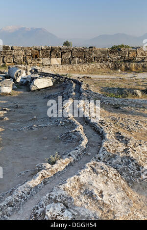 Water channeling system at the ancient excavation site of Hierapolis ...
