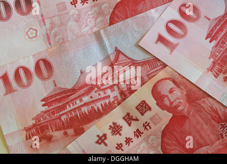 100 Taiwan dollar bank note. New Taiwan dollar is the national currency ...