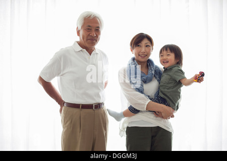 Three generation family, portrait Stock Photo - Alamy