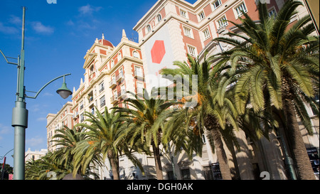 Buildings on Alameda Principal street city centre Malaga Spain Stock ...