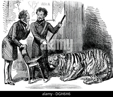 Punch cartoon with , with Lord Palmerston, Sir Colin Campbell ...