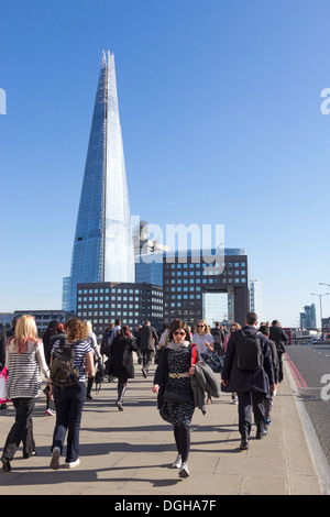 Evening rush hour London Bridge Underground Station Jubilee Line Stock ...