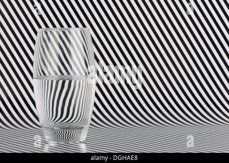 optical distortion pattern with refraction dispersion of light through ...