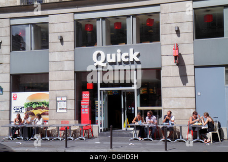 Quick fast food restaurant, Paris 5th, France Stock Photo: 138093016 ...