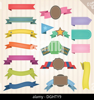 an illustration of different types of badges and awards Stock Photo - Alamy