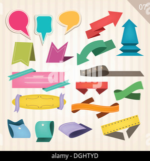 an illustration of different types of badges and awards Stock Photo - Alamy