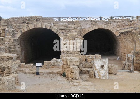 Israel, Caesarea, The Hippodrome built by king Herod first century BC ...