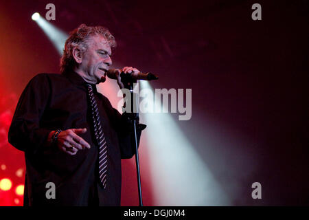 Scottish singer Dan McCafferty (C) and his band Nazareth perform during ...