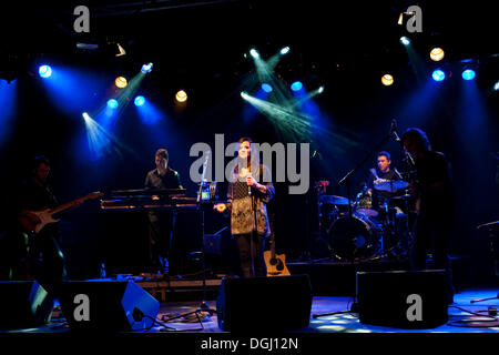 The Swiss singer Caroline Chevin live at the Openquer music festival in ...