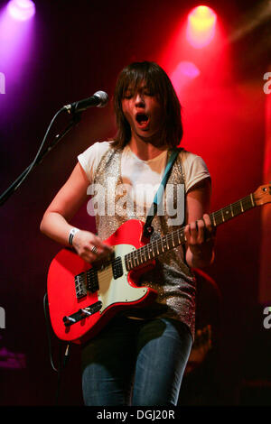 The British rock singer and guitarist Charlotte Hatherley, ex-Ash, live ...