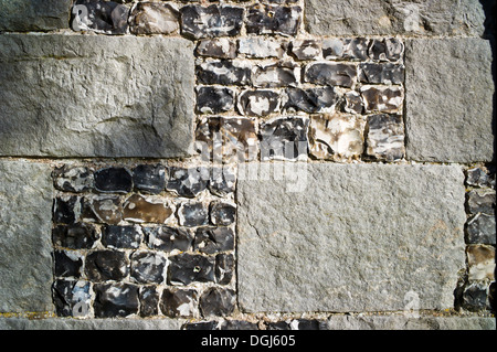 Wall detail, showing materials used. Sticks, wood columns, straw, mud ...