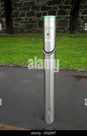 Electricity outlet for electric vehicles, public charging station in a ...