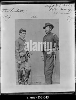 A portrait of Sergeant Boston Corbett, a historical figure known for ...