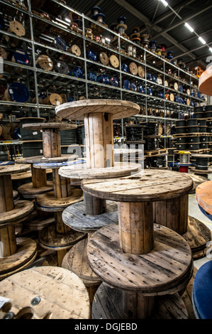 Large cable drums Stock Photo - Alamy