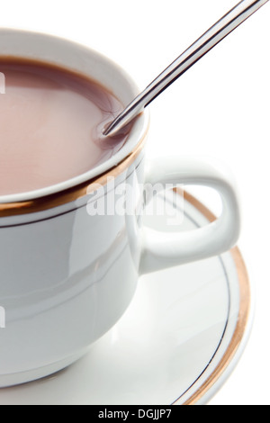 Vertical shot of a brown mug isolated on a white background Stock Photo ...