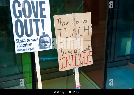 London teachers on protest in Central London today with regard to pay ...