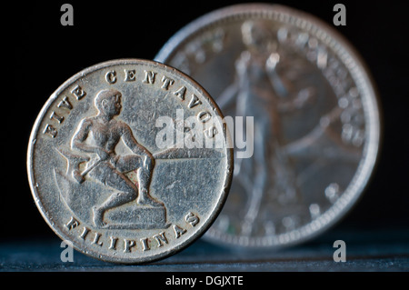 1945 Philippines 5 centavo coin Stock Photo - Alamy