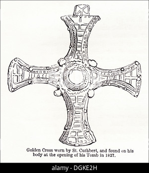 Anglo saxon cross in St Cuthbert's church yard Bewcastle, Cumbria Stock ...