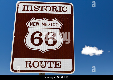 Classic Route 66 sign near Grants in New Mexico Stock Photo - Alamy