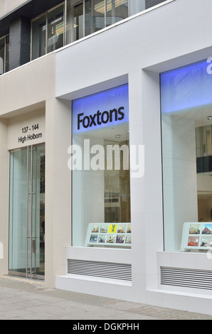 A Foxtons estate agent office in South London displaying properties for sale Stock Photo - Alamy