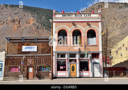 Historic old mining town of Silverton Colorado in the San Juan ...