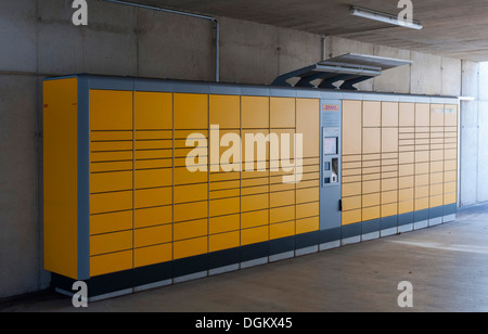 DHL Packstation, automated booths for self-service for collection and ...