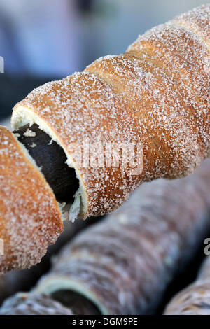 Trdelnik pastries. Traditional czech sweets. Prague, Czech Republic ...