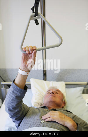 Sick bed, hospital, bed gallows Stock Photo - Alamy