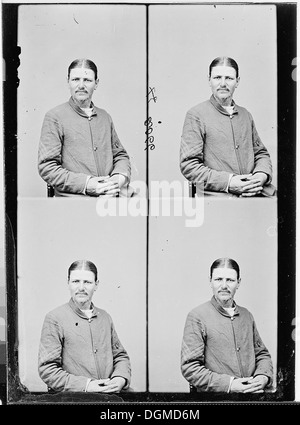A portrait of Sergeant Boston Corbett, a historical figure known for ...