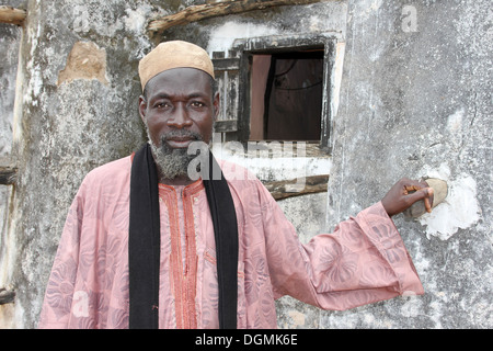 Imam of Maluwe Mosque, Ghana Stock Photo - Alamy
