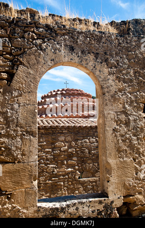Crete Greece The Byzantine church of Michael the Archangel at Episkopi ...