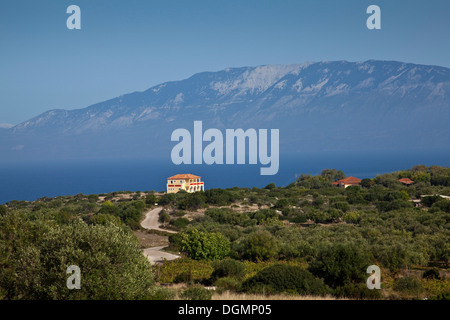 Cape Skinari With Views Across The Sea To Kefalonia, Zakynthos. Greece ...