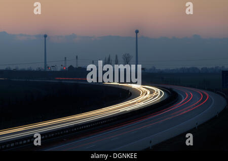 A38 motorway near Leipzig, Saxony, Germany, Europe Stock Photo - Alamy