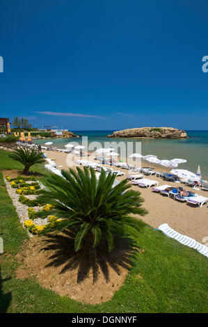 Beach west of Girne, Keryneia, Northern Cyprus, Cyprus Stock Photo - Alamy