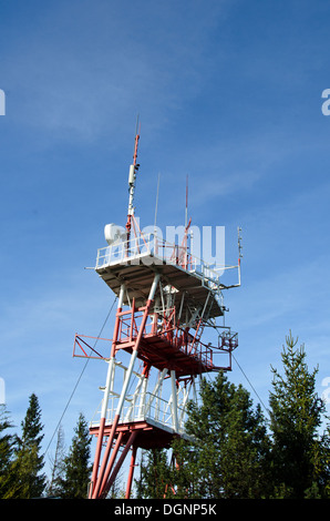 Photo of modern communication antenna Stock Photo - Alamy