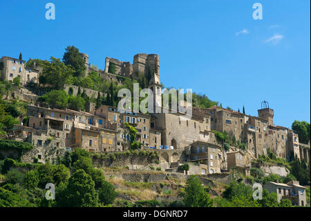 View towards the village of Montbrun-les-Bains, Montbrun-les-Bains ...