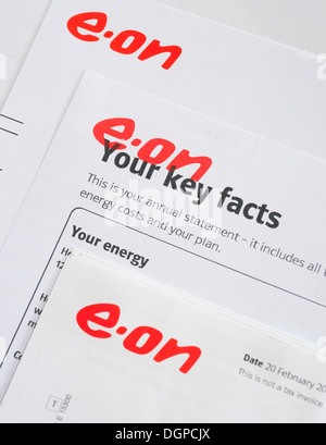 E.ON statement letters Stock Photo - Alamy
