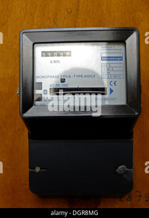 Old electric meter,Paris,France Stock Photo - Alamy